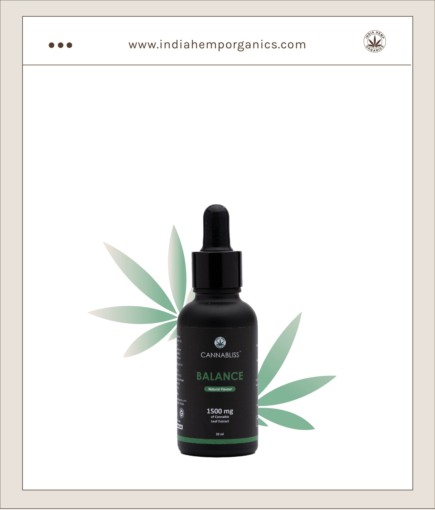 Shyam Sundar; Balance Oil – India Hemp Organics